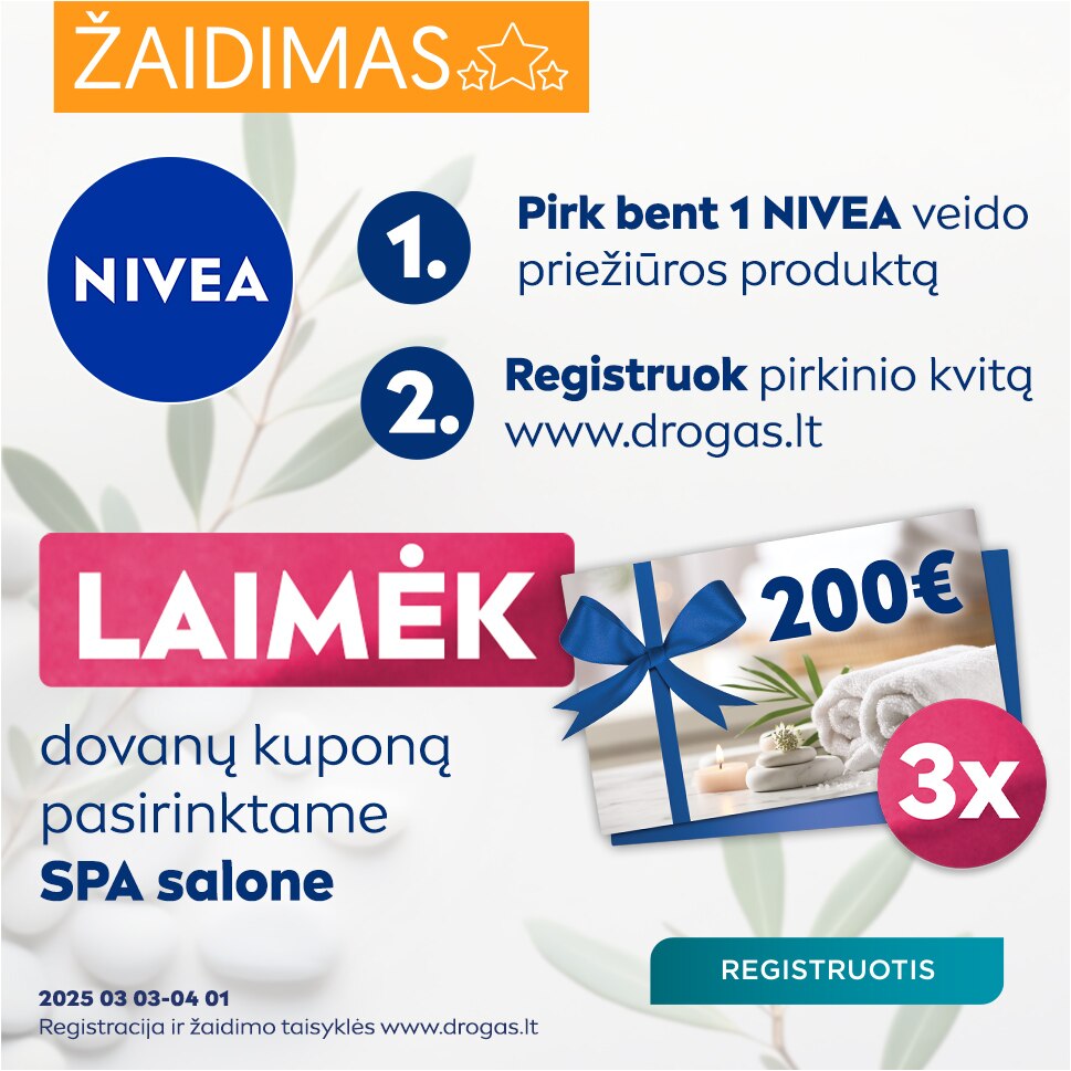 Kosmetikos, higienos, namų priežiūros prekės | Drogas LT