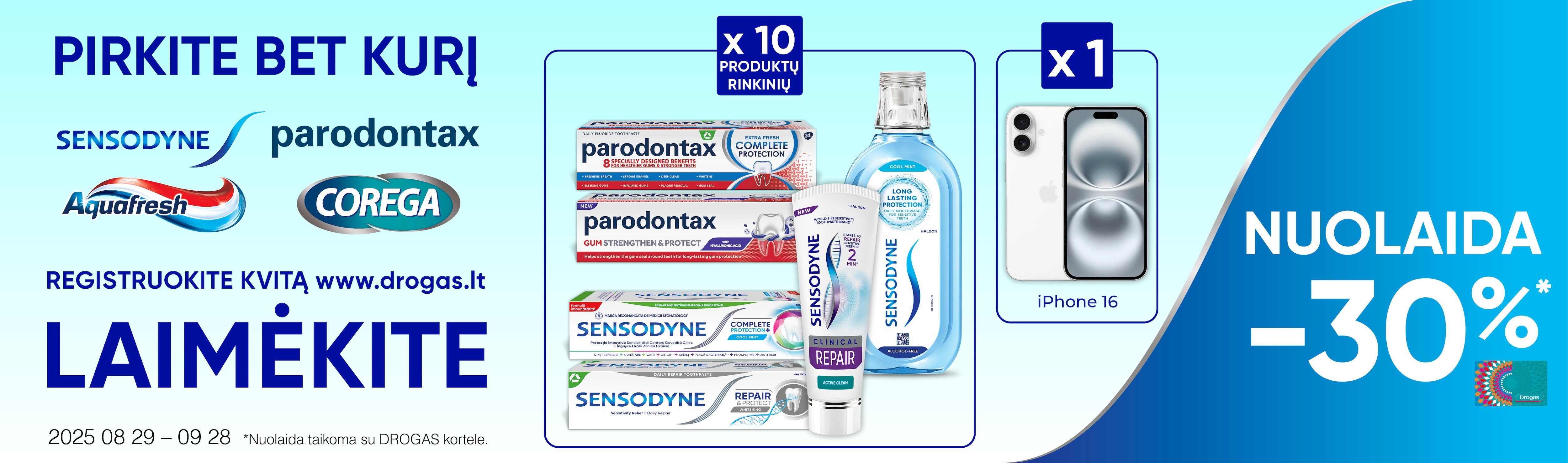 Kosmetikos, higienos, namų priežiūros prekės | Drogas LT